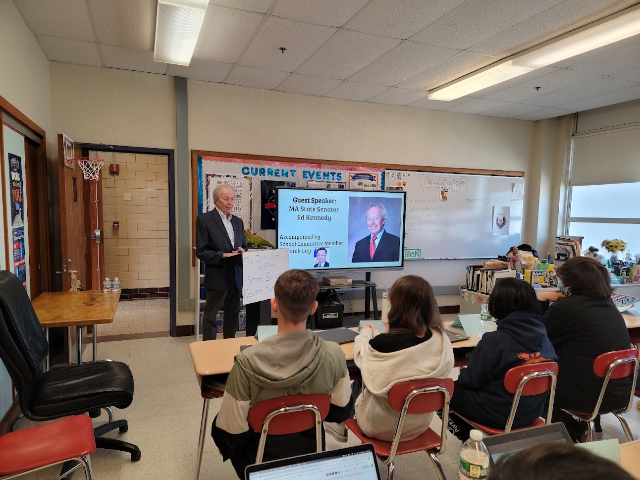 State Senator Ed Kennedy Visits Daley School Civics Class – Senator Ed ...